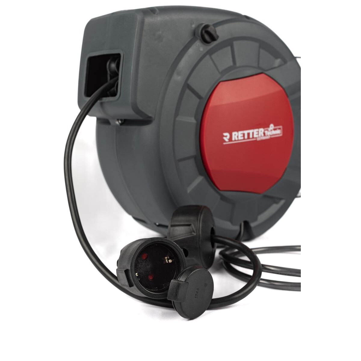 Schwenkbarer Kabelaufroller von RETTER mit 15m und 230V Stromkabel, 69,00