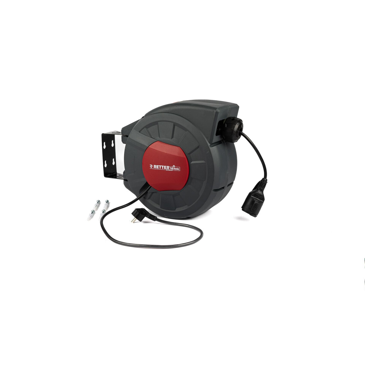 Schwenkbarer Kabelaufroller von RETTER mit 20m und 230V Stromkabel, 119 ...