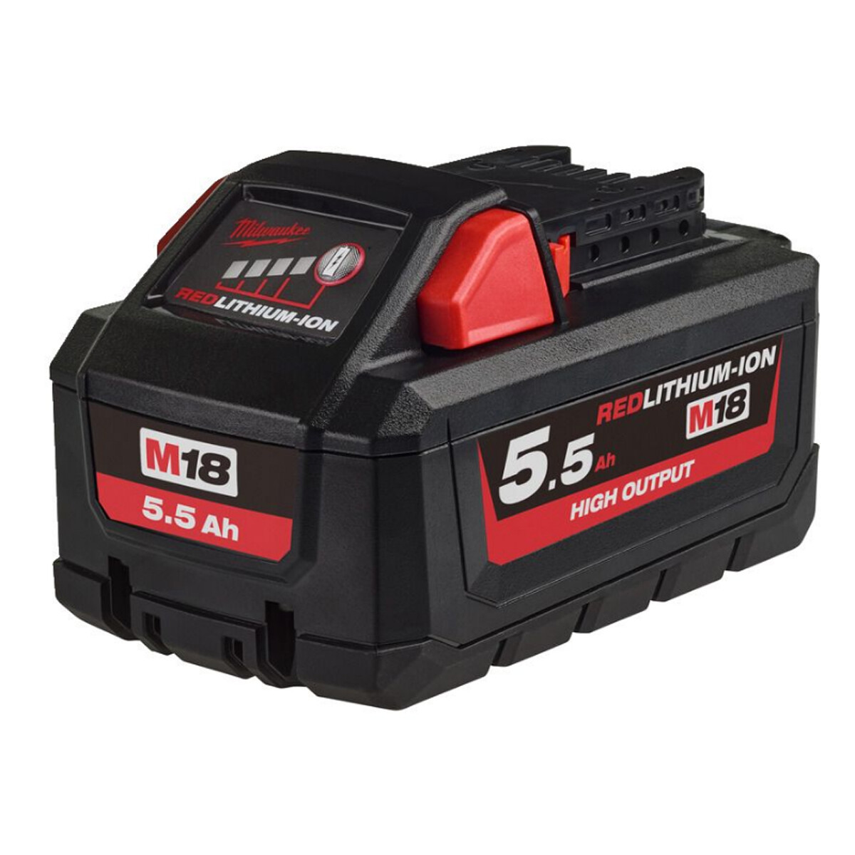 Milwaukee M18 HB5.5 Akku 18 Volt 5.5 Ah Li-ion, 213,40